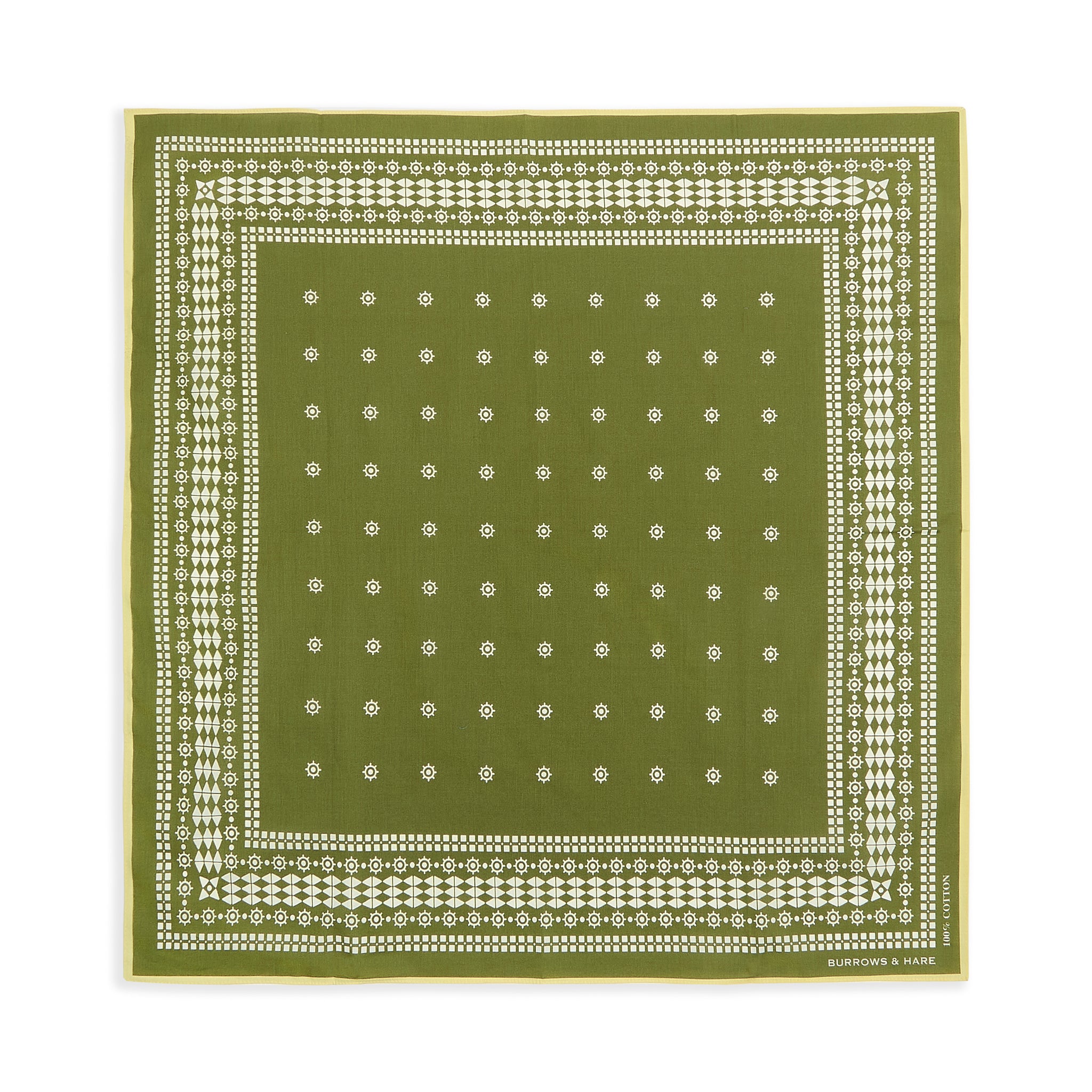 Burrows & Hare Star Bandana - Green