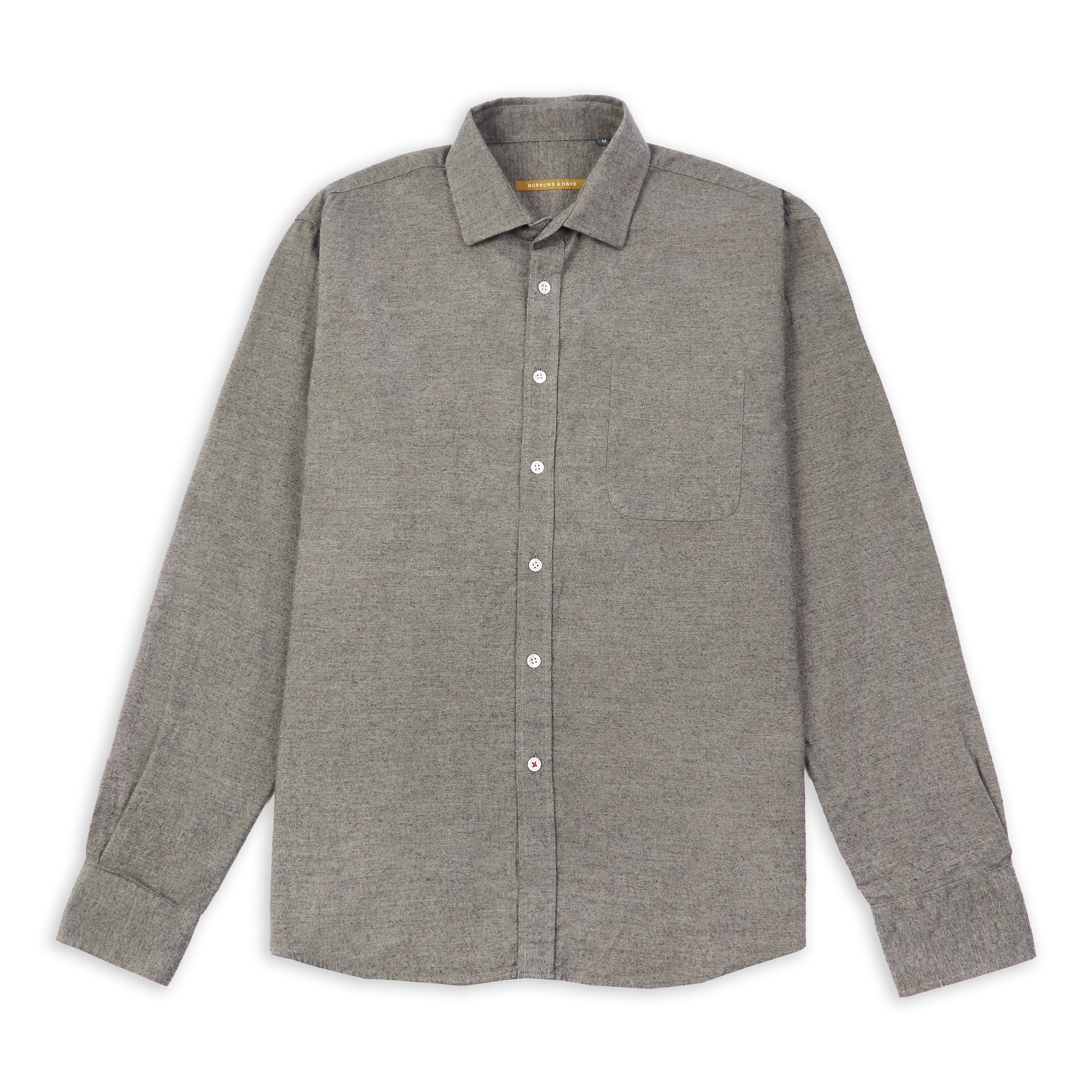 Graphite Shirt Grey - Burrows & Hare-Men's Classic Shirts