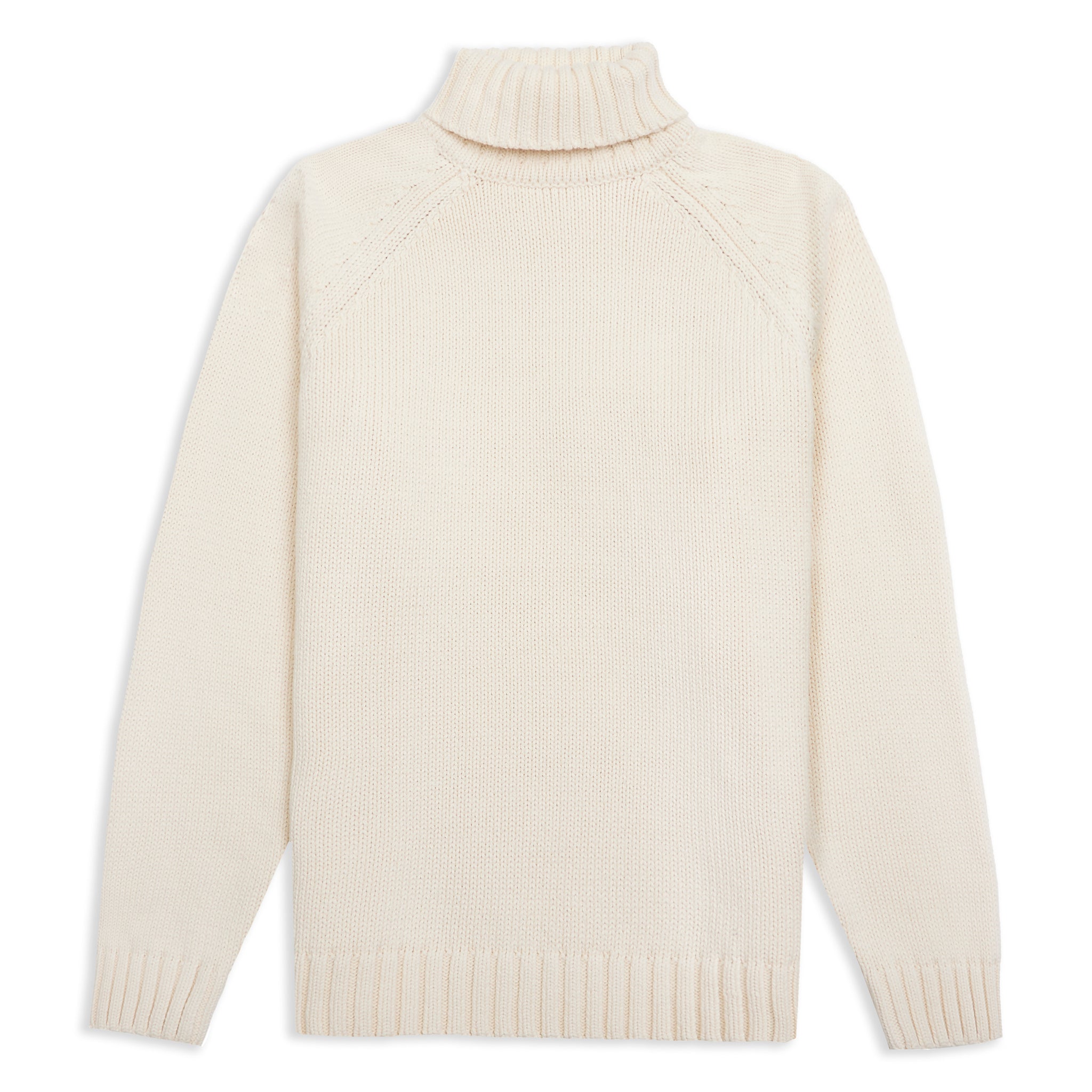 Burrows & Hare Roll Neck Jumper - Cream Classic Style