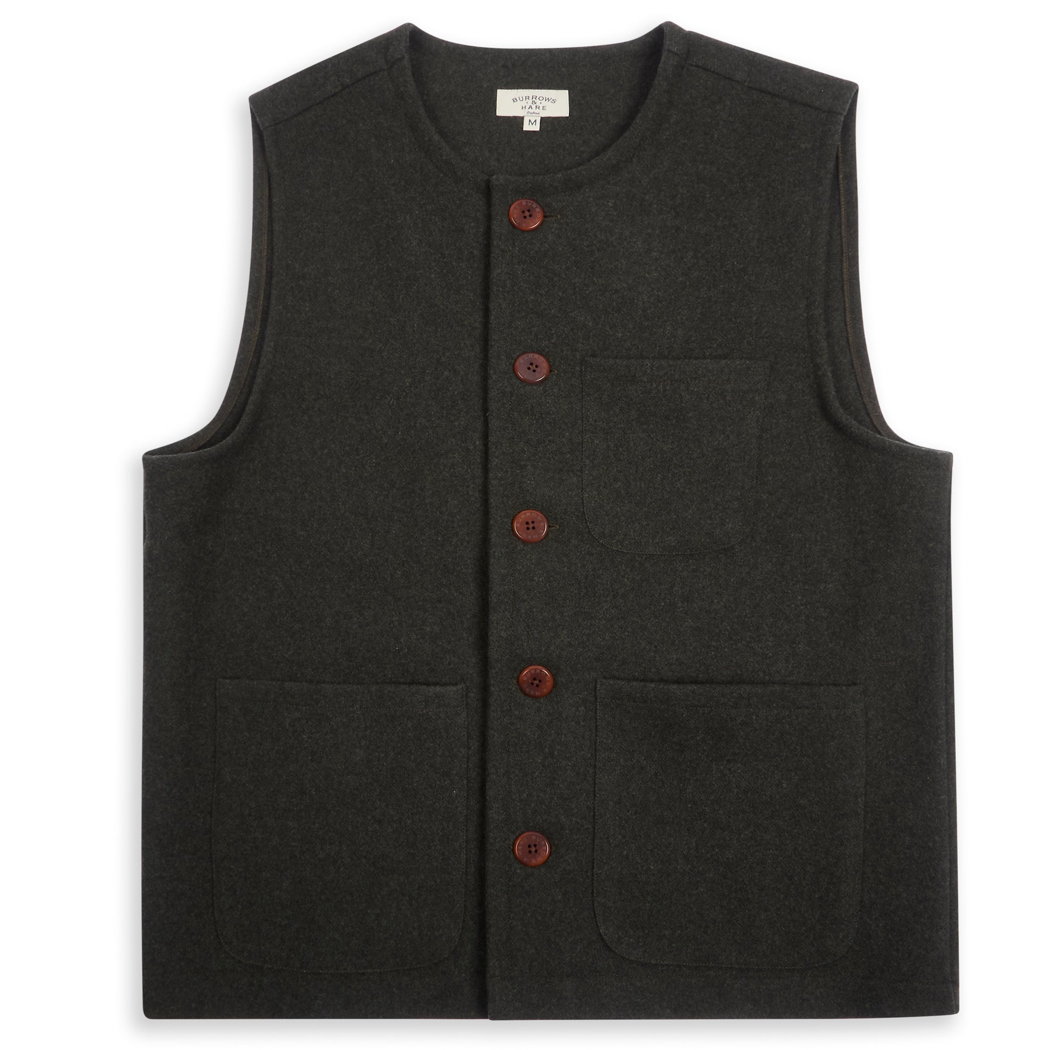 Wool Gilet Navy Stylish & Versatile - Burrows & Hare