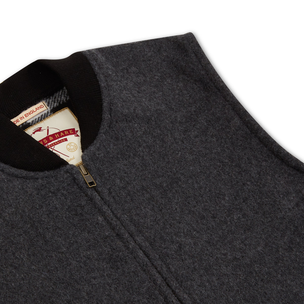 Burrows & Hare Wool Gilet Grey - Stylish & Comfortable