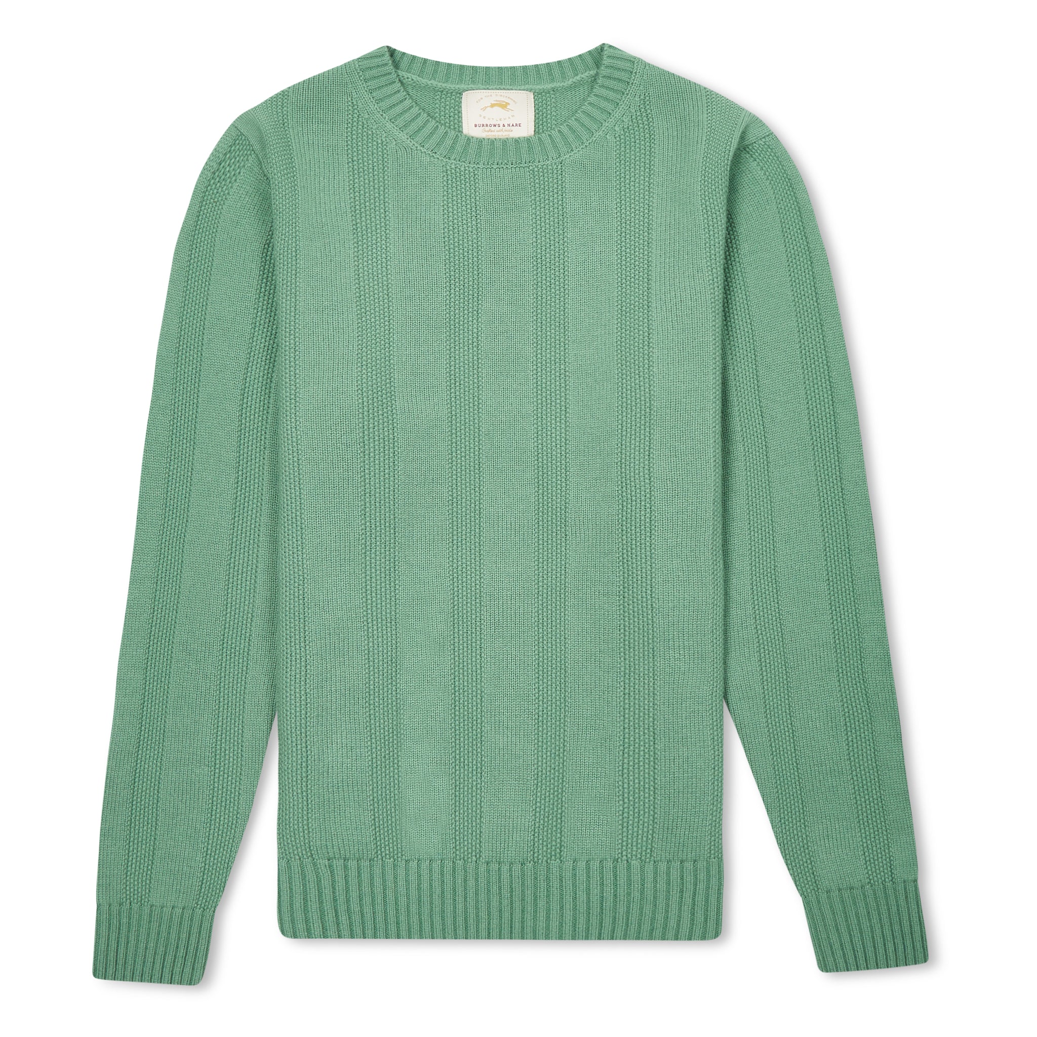 Burrows & Hare Seed Stitch Jumper - Green