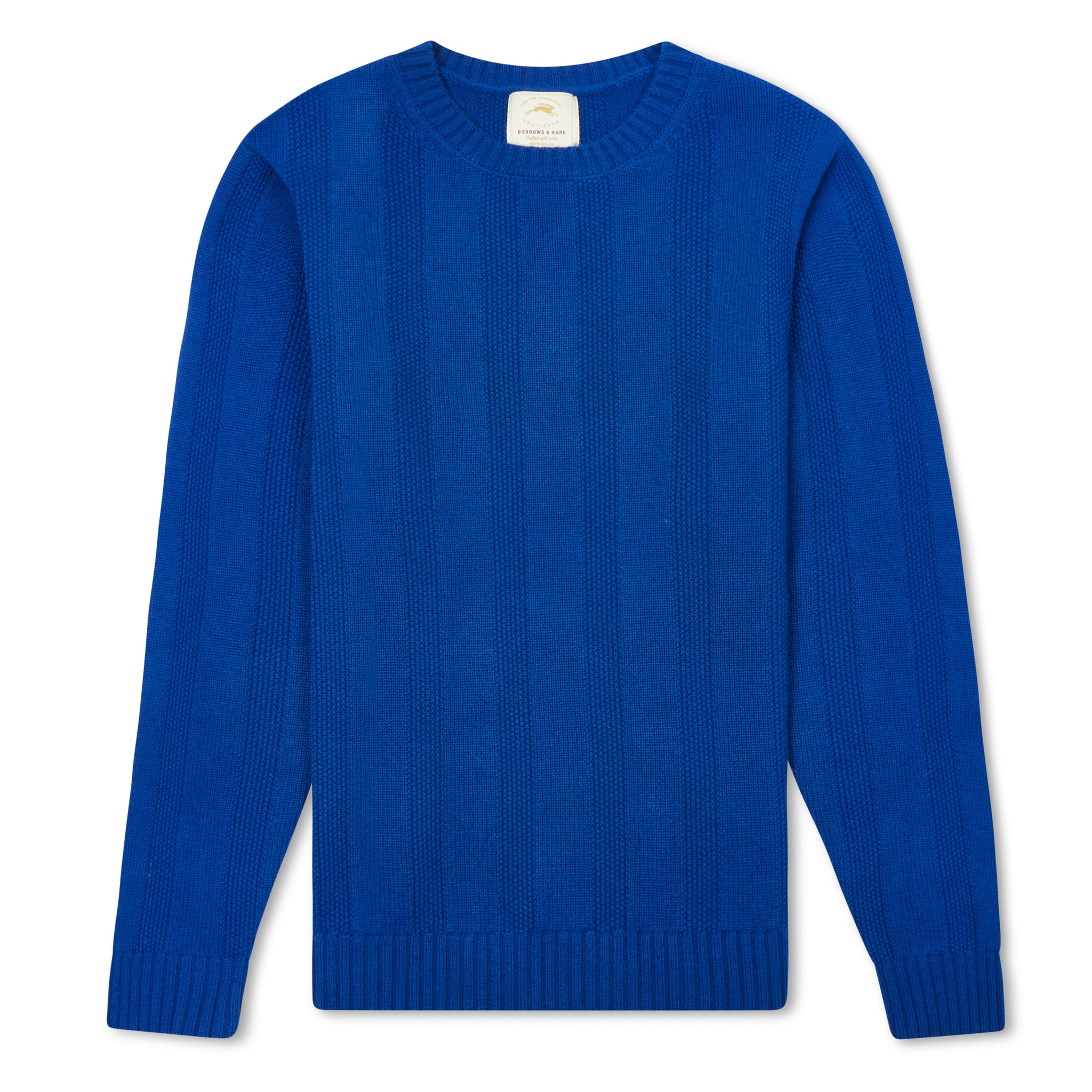 Burrows & Hare Seed Stitch Jumper - Blue